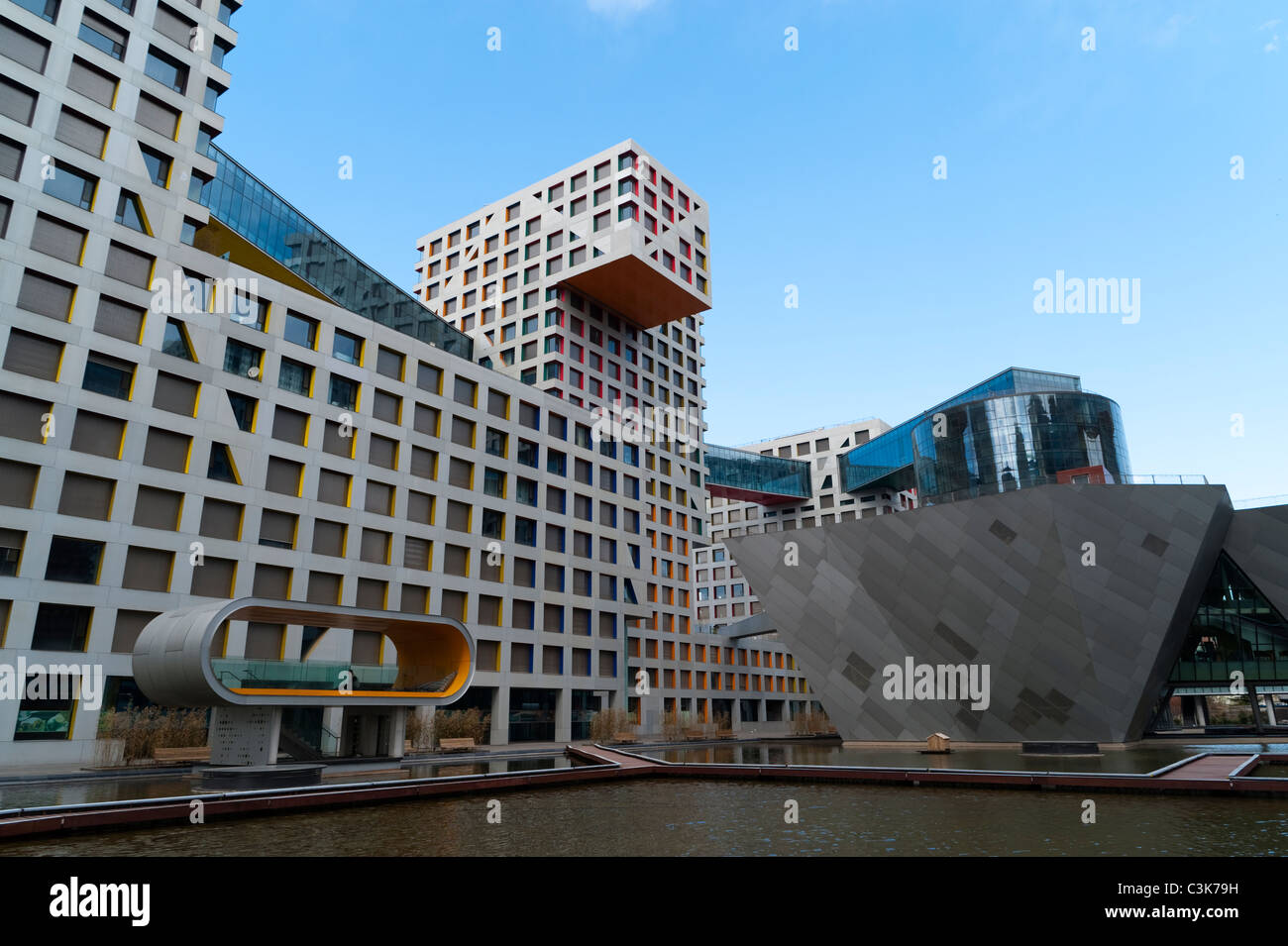Moma Linked Hybrid complex by architect Steven Holl, 2009, Dongzhimen ...