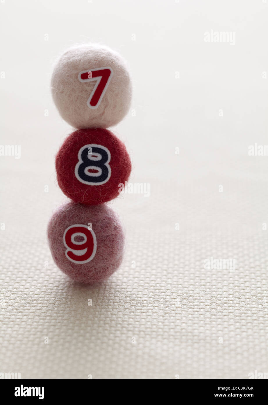 Felted counting balls Stock Photo - Alamy