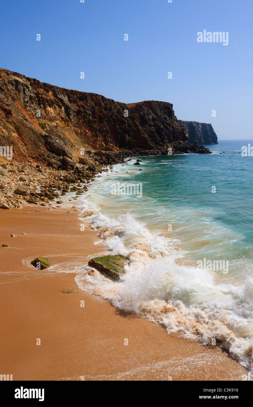 Portugal, Algarve, Sagres, View of tonel beach Stock Photo - Alamy