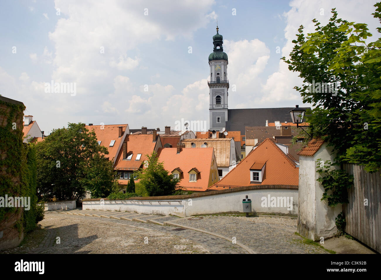Germany, Bavaria, Freising, View of St. Georg church Stock Photo - Alamy