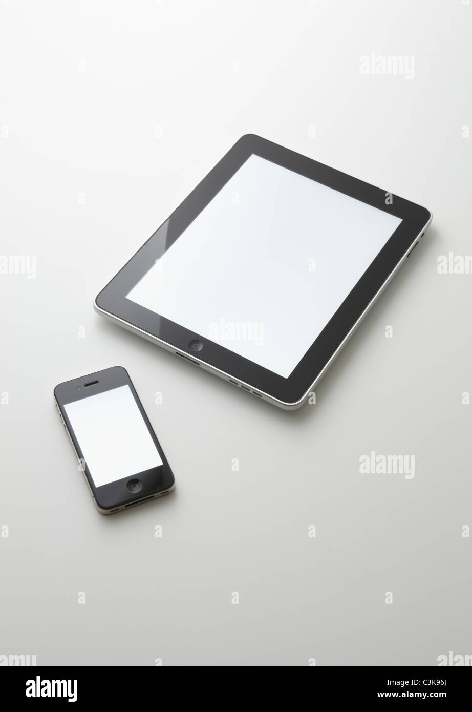 Tablet PC and smartphone Stock Photo - Alamy