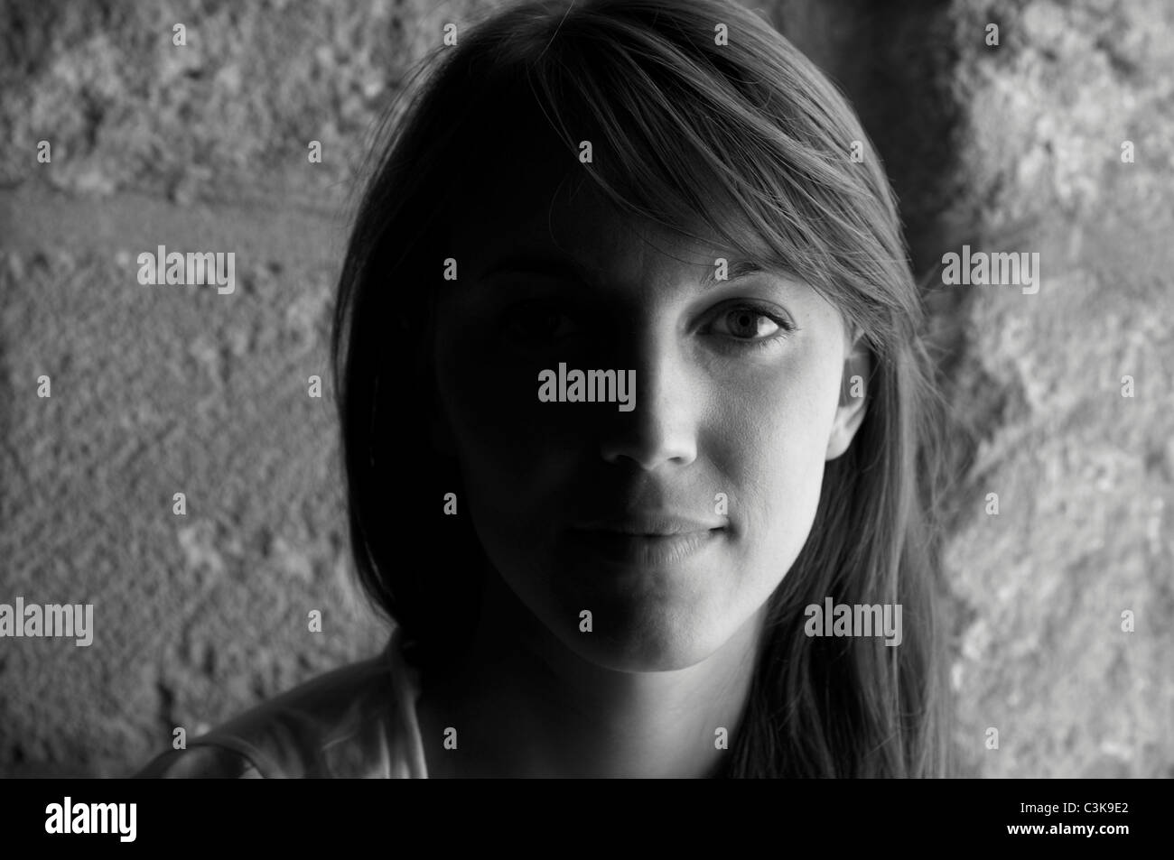 Half side view of a woman Stock Photo - Alamy