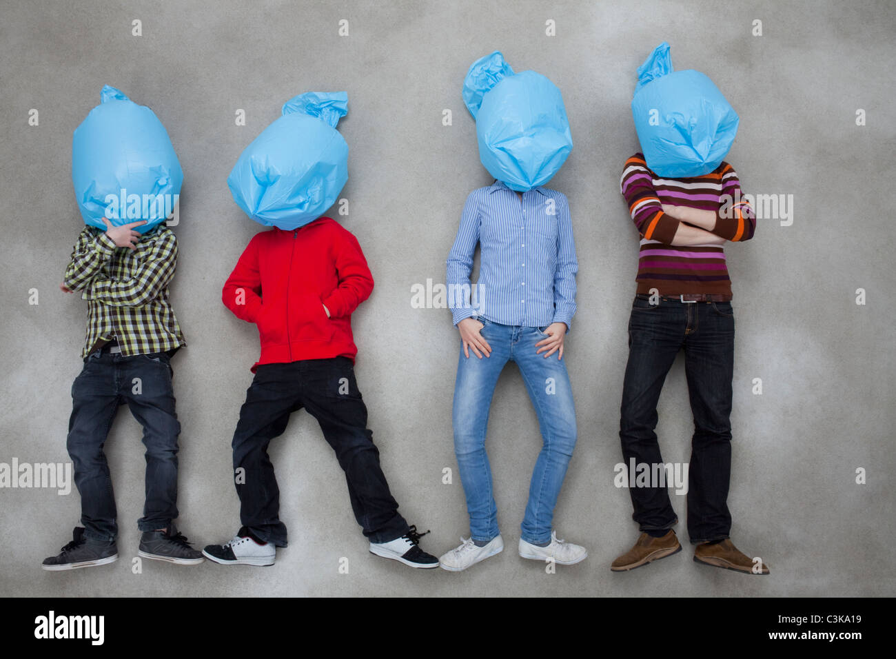 Plastic bag man face hi-res stock photography and images - Alamy