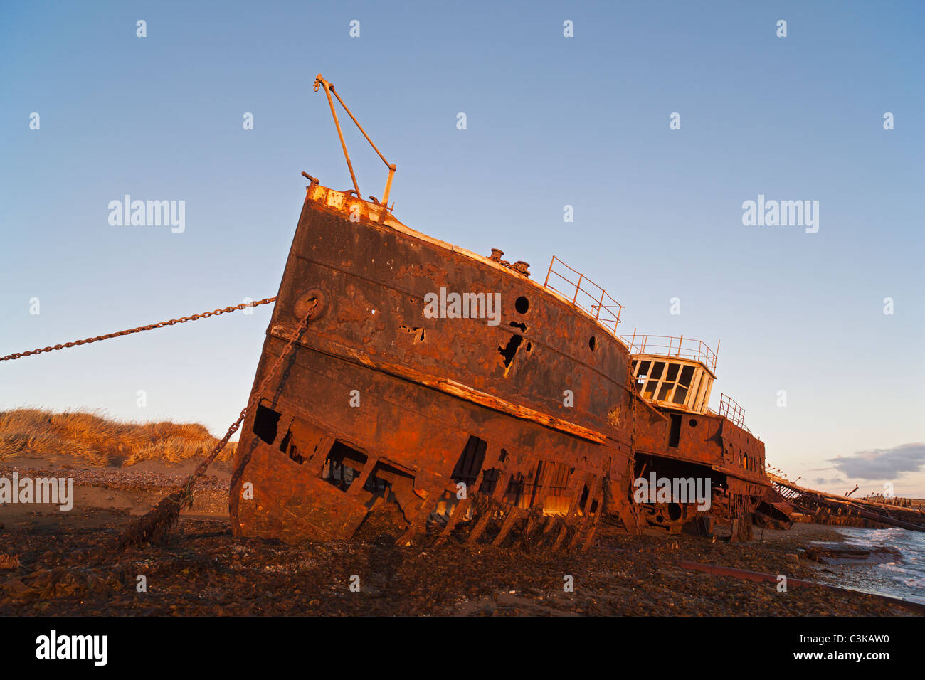South America, Chile, Patagonia, View of ship wreck Stock Photo - Alamy