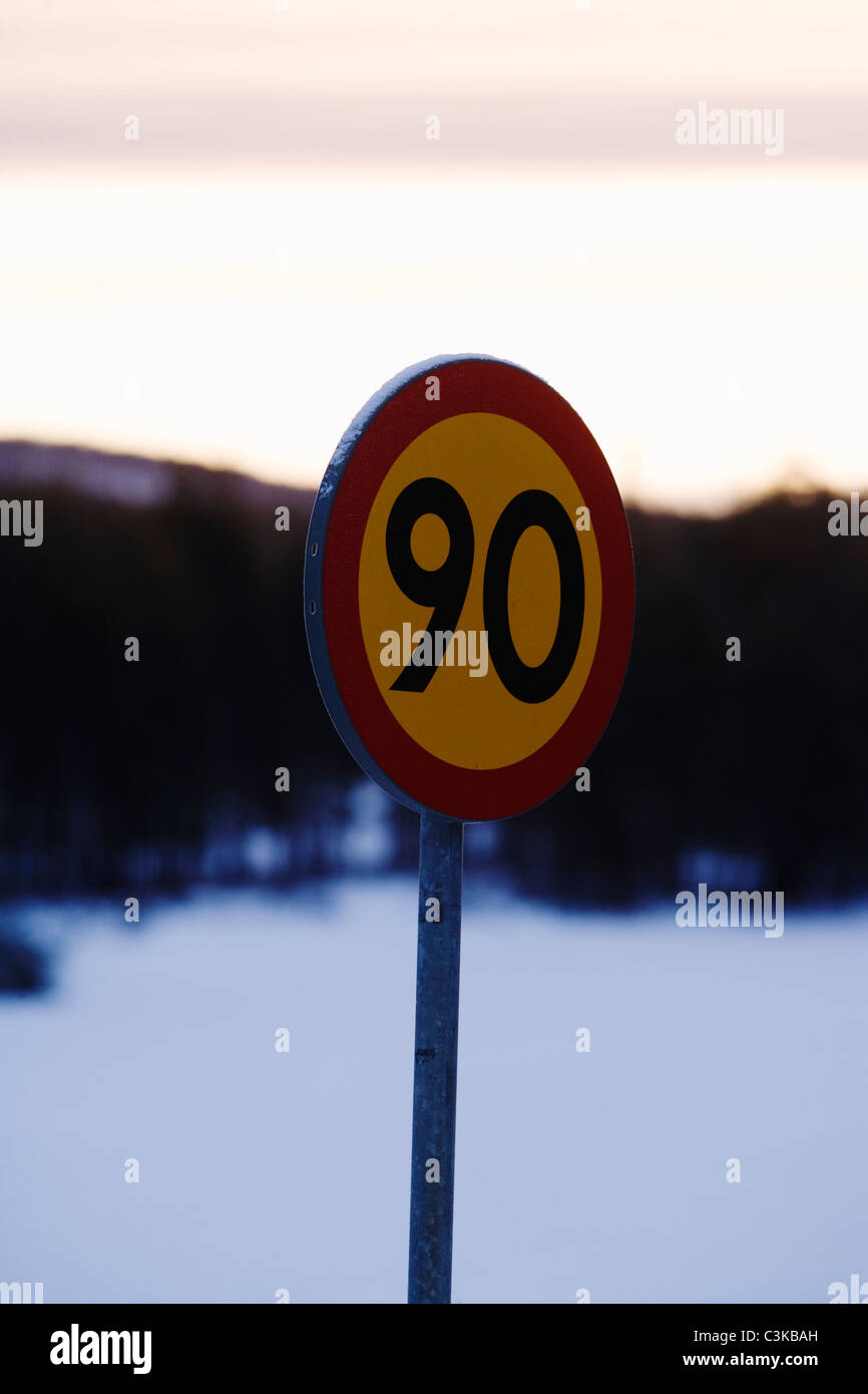 A road sign, Sweden Stock Photo - Alamy