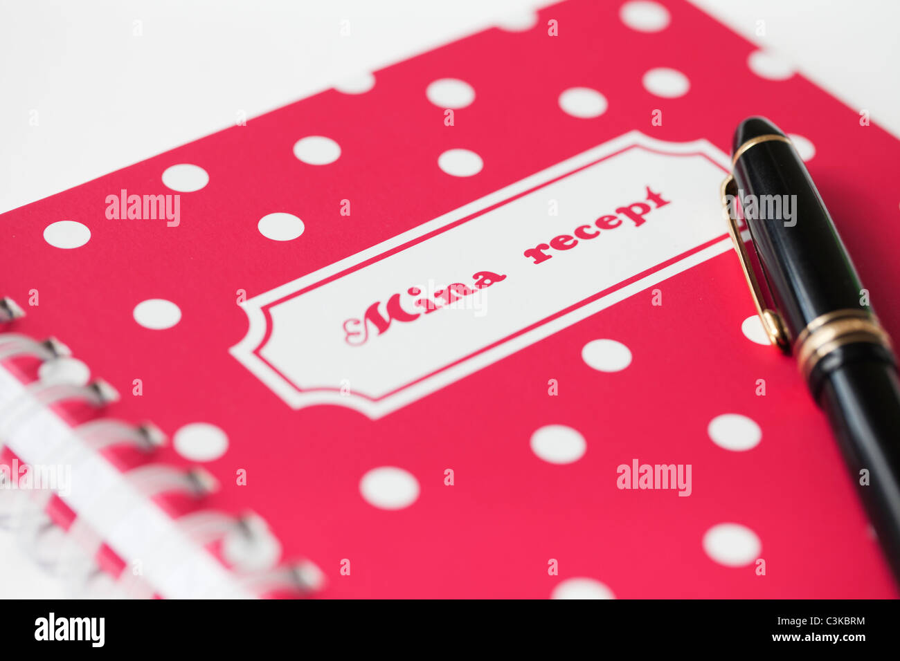 Diary with pen, close-up Stock Photo - Alamy