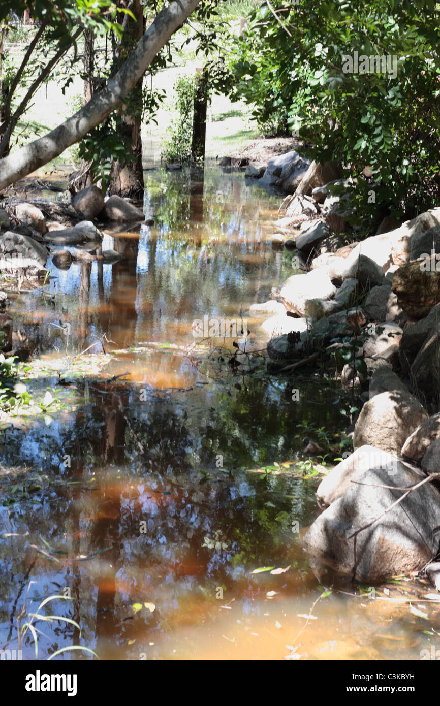 Stuck Water Flooded due to Heavy Rainfall Stock Photo - Alamy