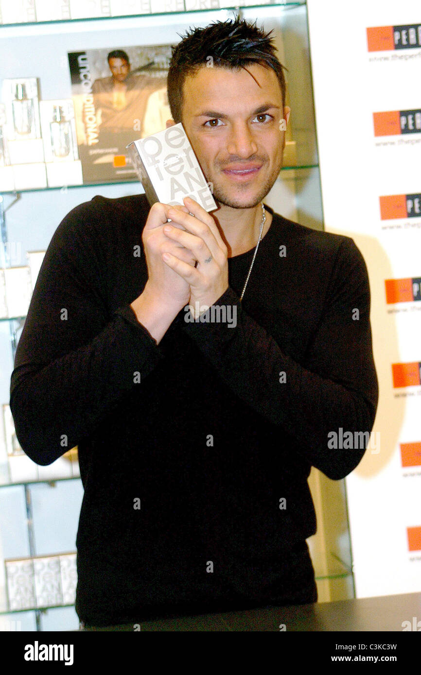 Peter Andre promoting his new fragrance 'Unconditional' at the Perfume ...