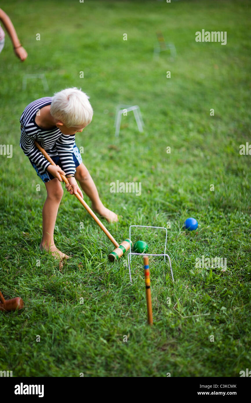 Children Playing Croquet High Resolution Stock Photography and Images ...