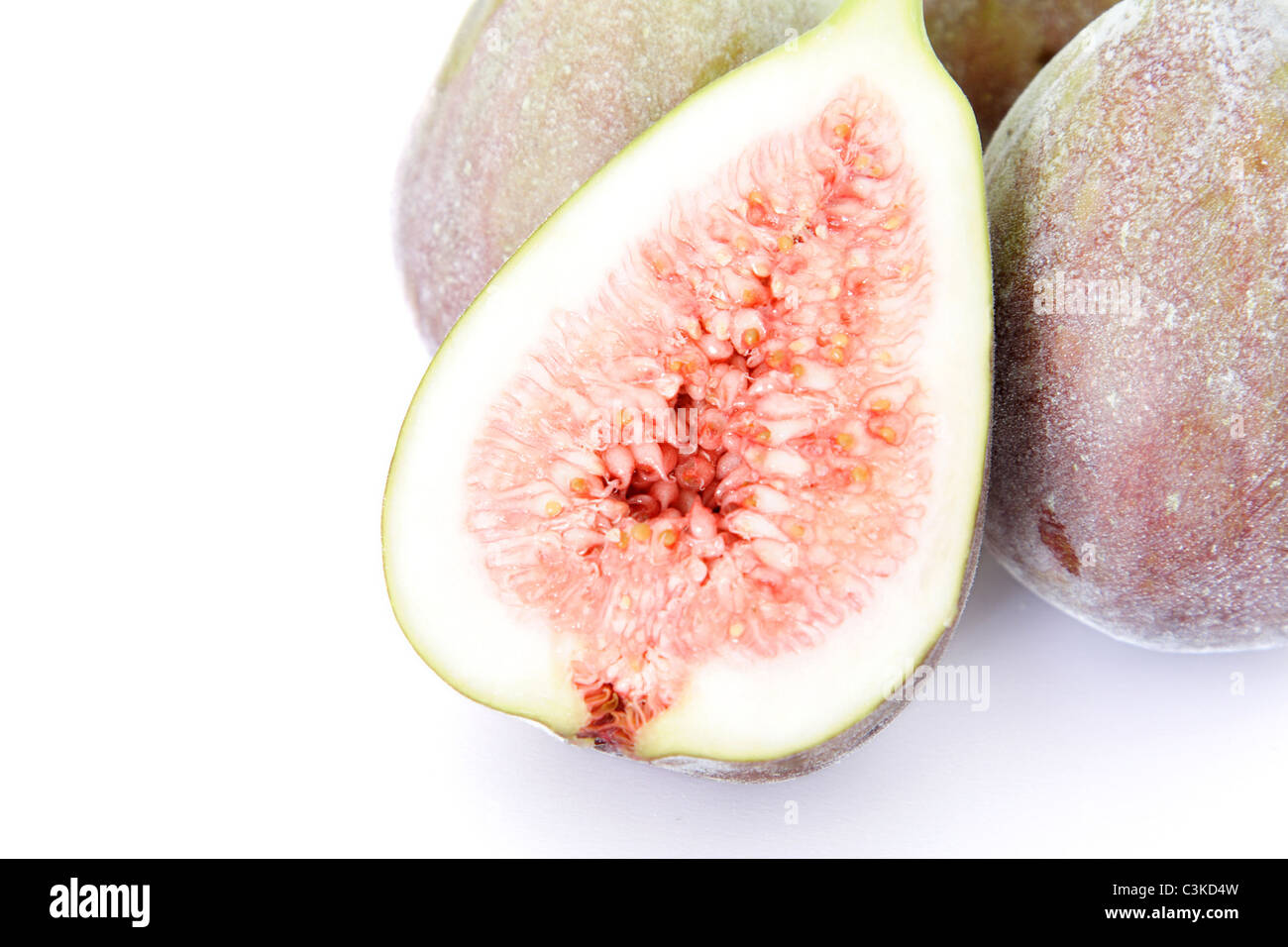 Fine ripe figs. All on white background Stock Photo - Alamy