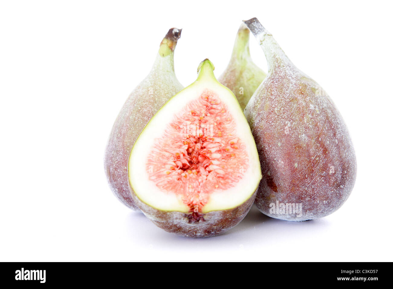Fine ripe figs. All on white background Stock Photo - Alamy