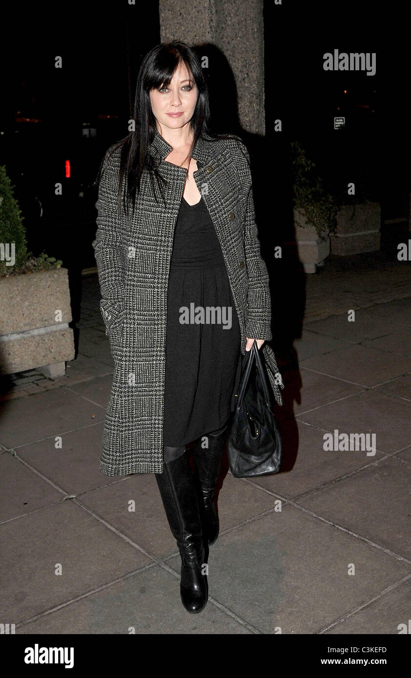 Shannen Doherty arrives at RTE studios for an appearance on 'The Late ...