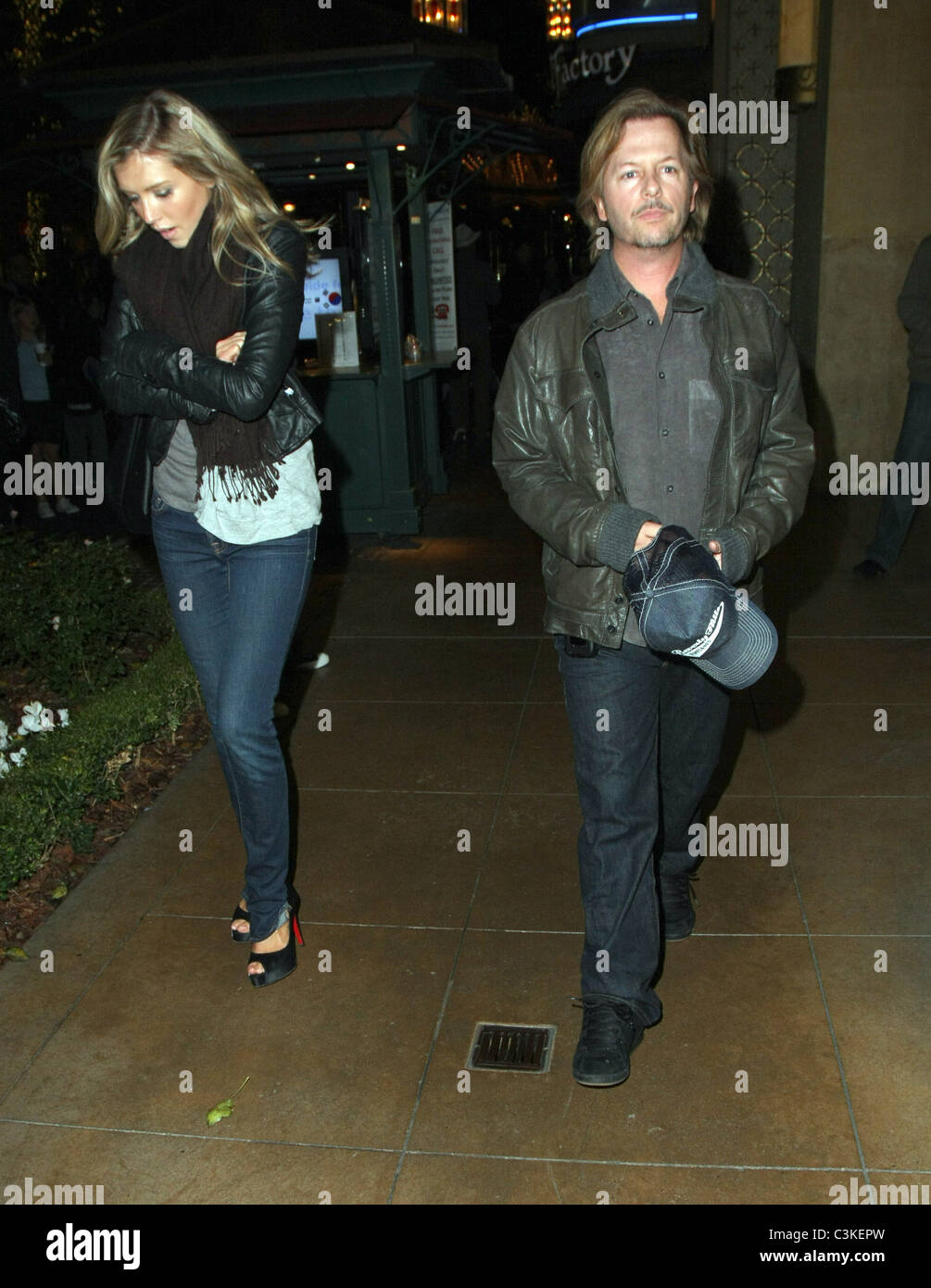Actor David Spade with a female friend went into movie theatre then ...