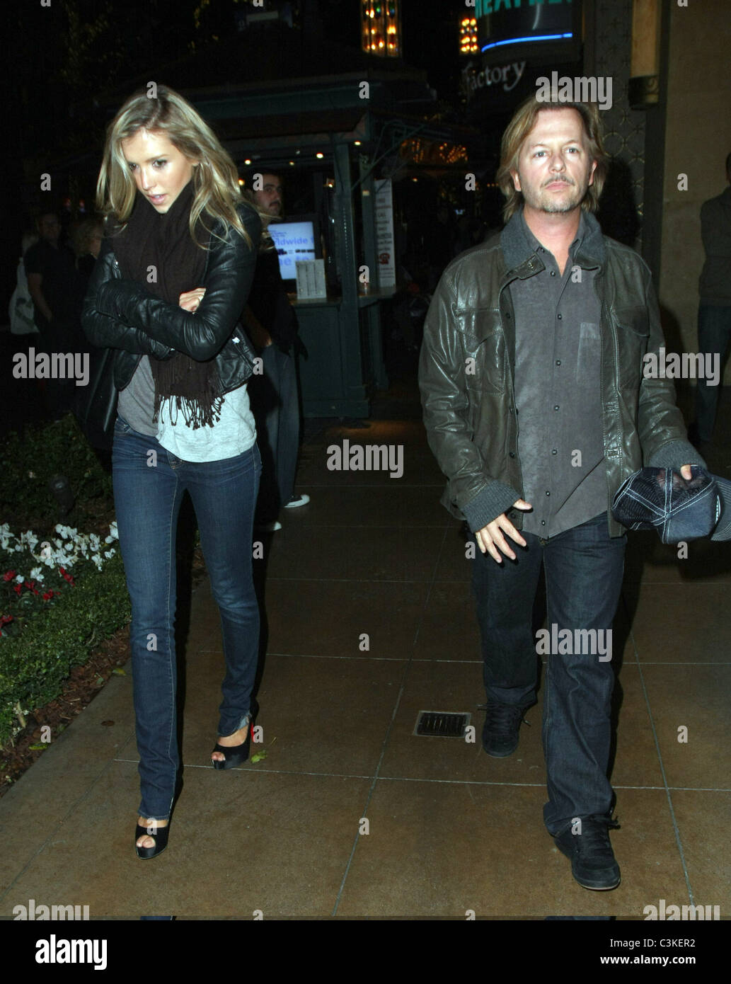 Actor David Spade with a female friend went into movie theatre then ...
