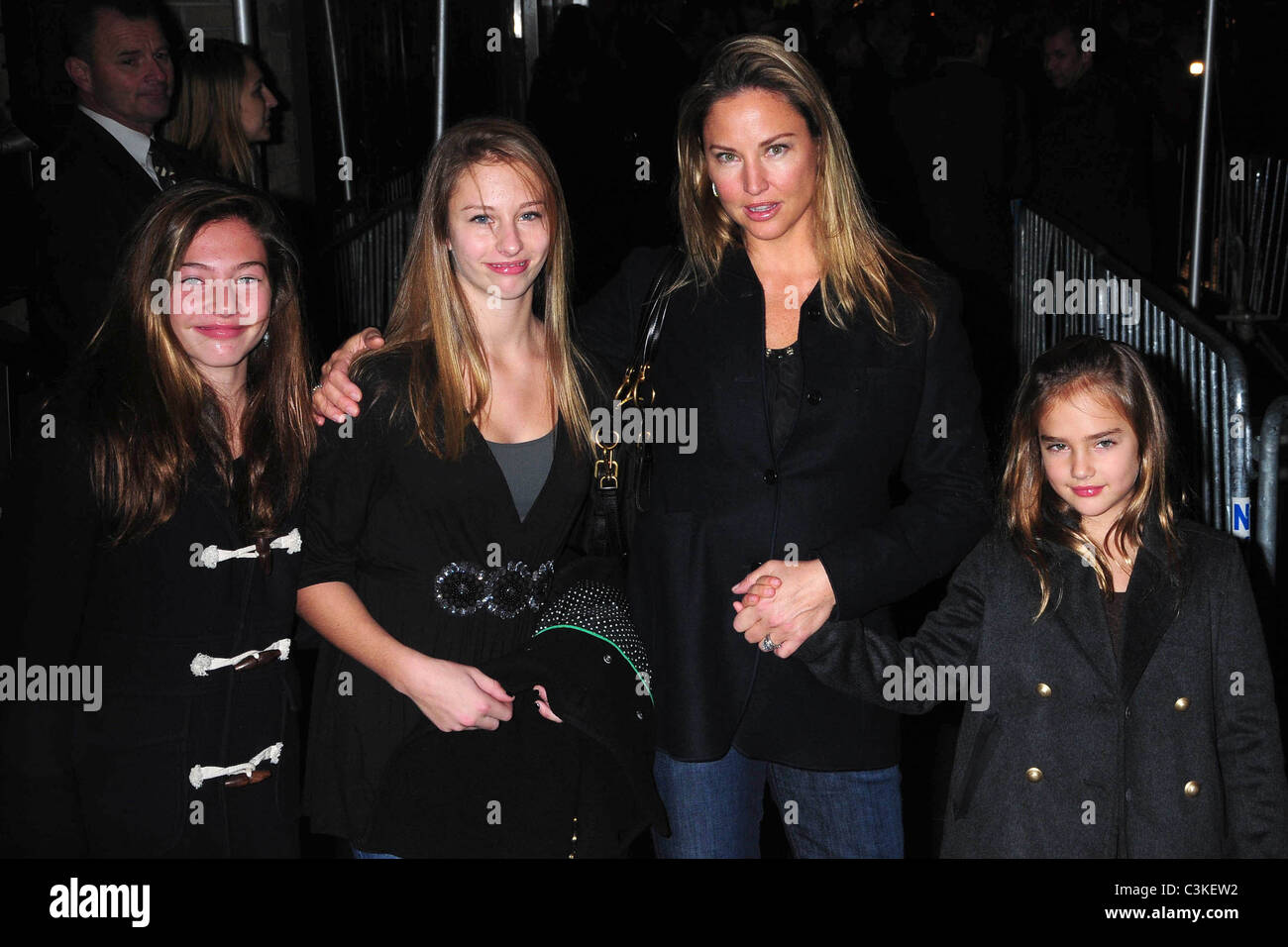 Jill Goodacre and her family The Cinema Society & D&G screening of 'The ...