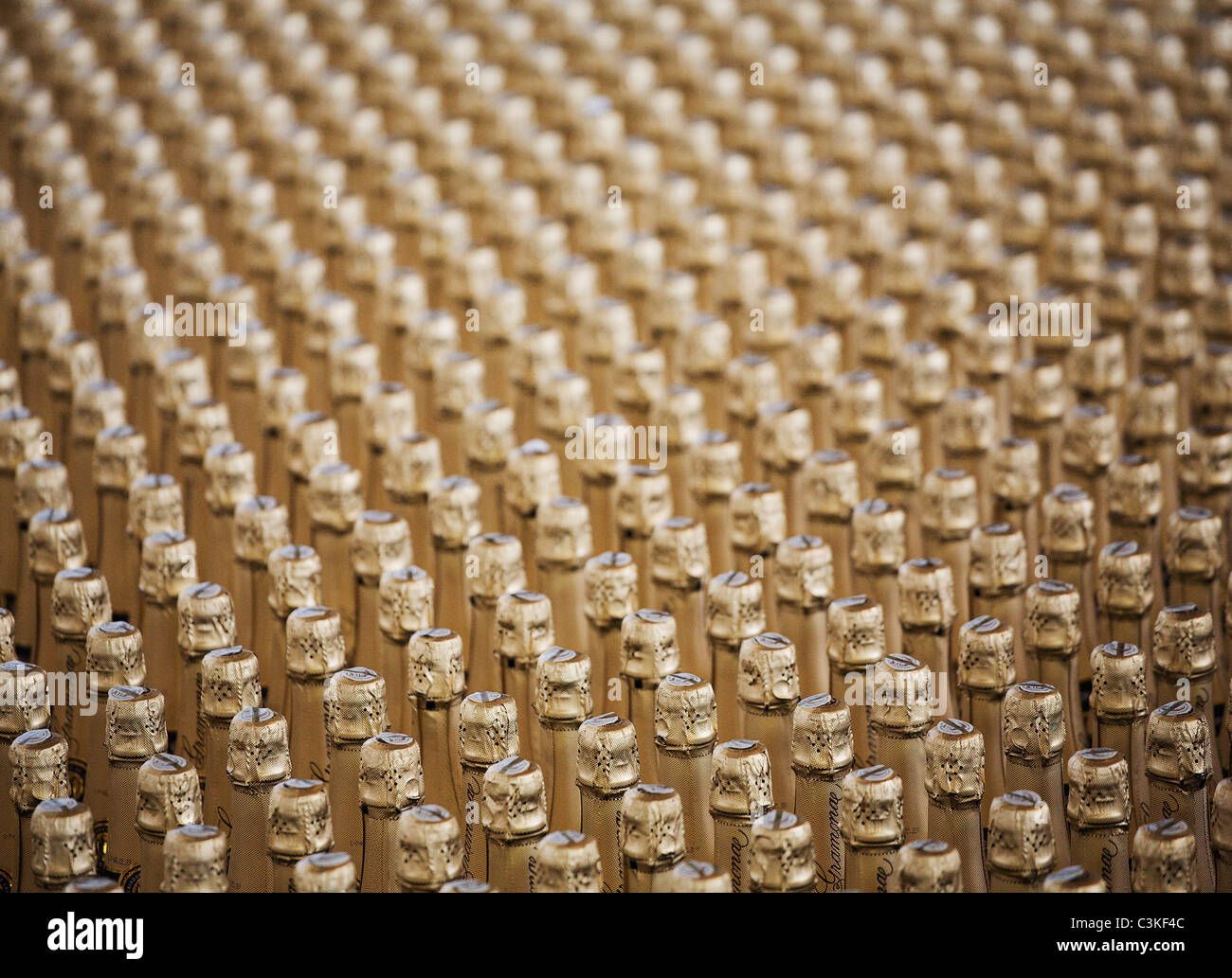 Row of wine bottles (full frame Stock Photo - Alamy