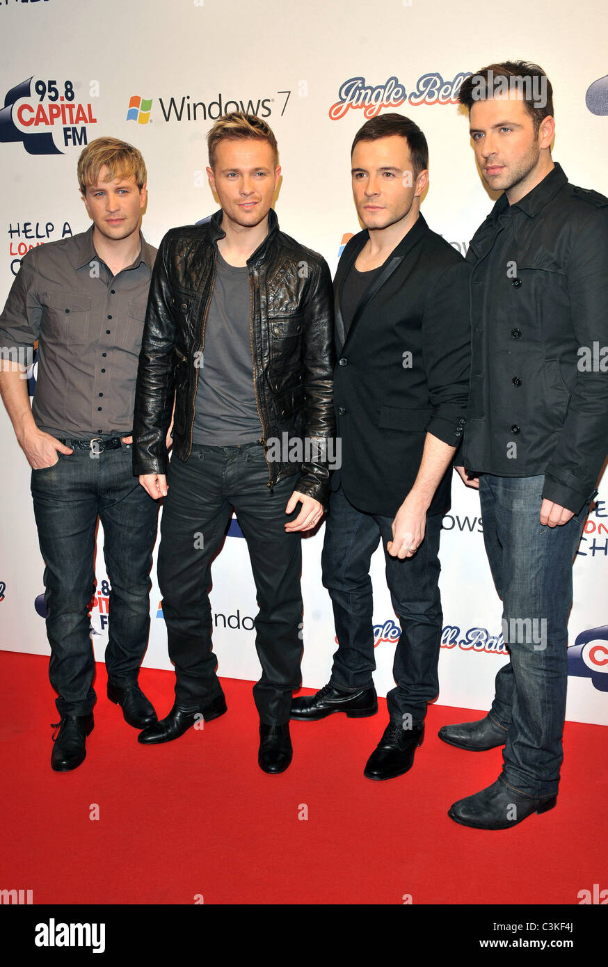 Westlife The Jingle Bell Ball held at the O2 Arena. London, England ...