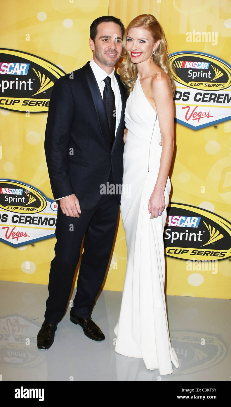 Jimmie Johnson and Chandra Johnson NASCAR Sprint Cup Series awards ...