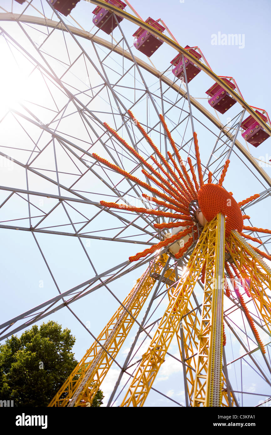 Low angle view of Ferris wheel Stock Photo - Alamy