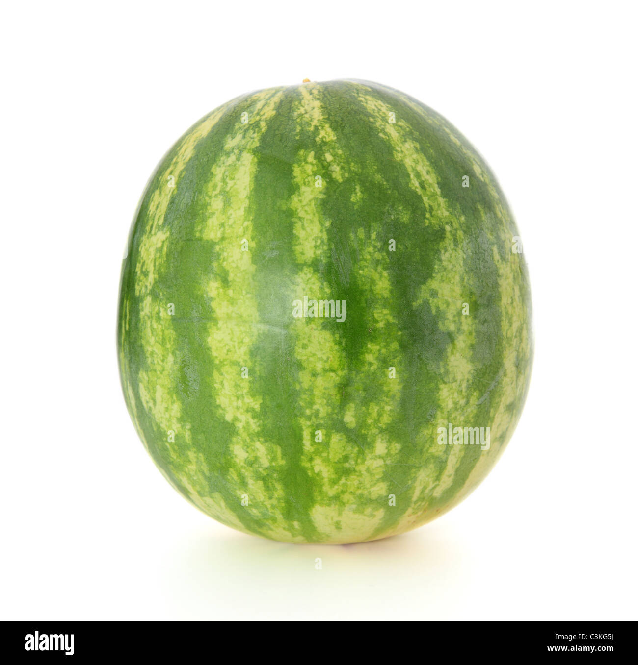Single watermelon. All on white background Stock Photo - Alamy