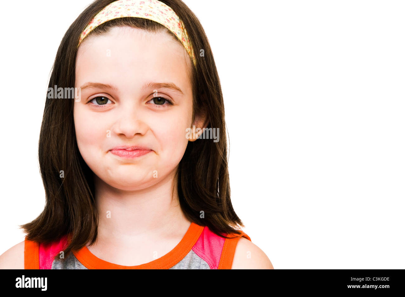 Child smirking hi-res stock photography and images - Alamy