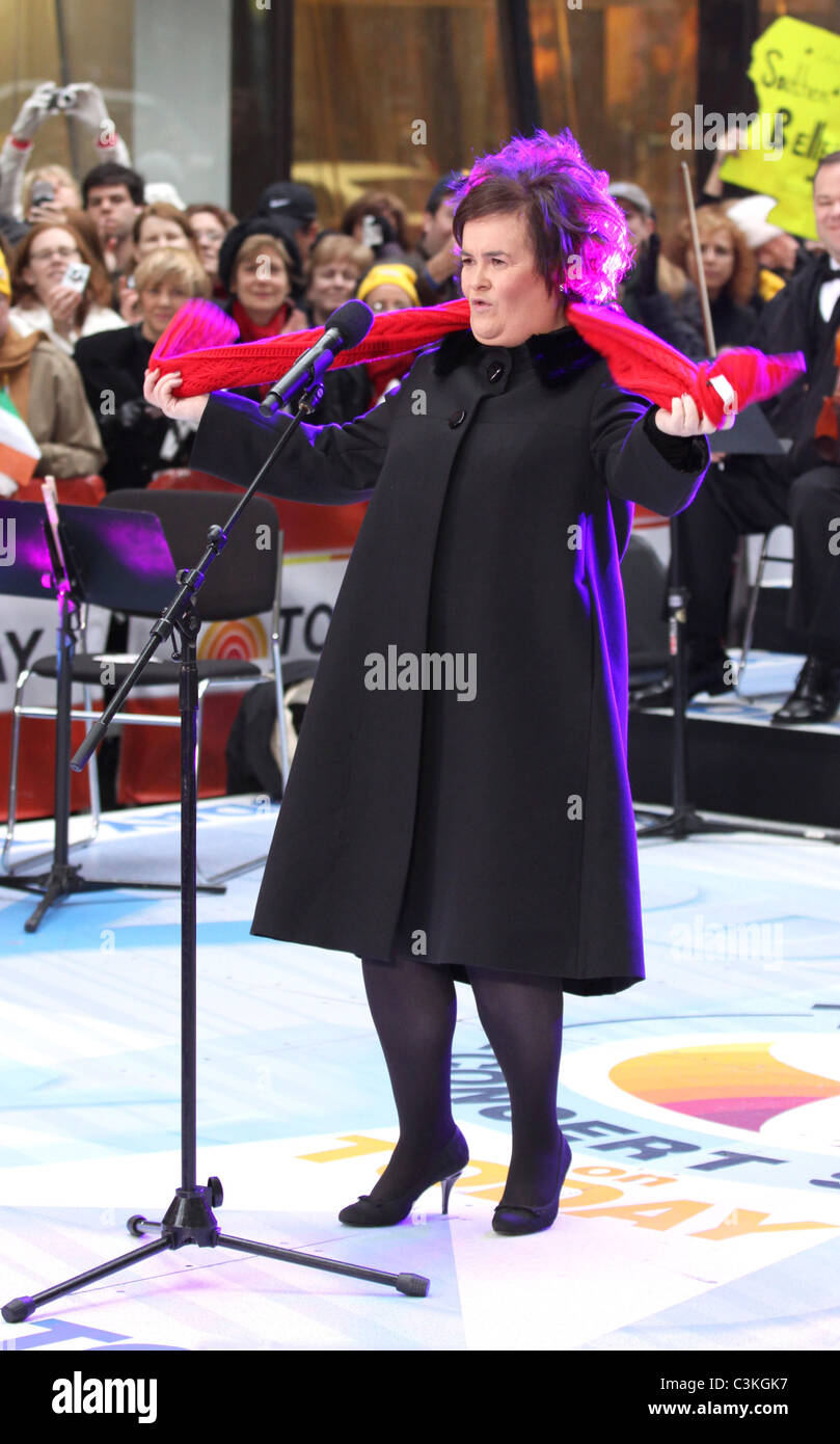 Susan Boyle performing live on the 'Today Show's Concert Series' at ...