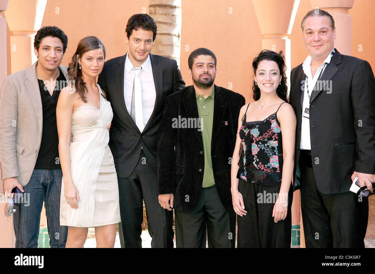 Guest, Yousra El Louzy, Khaled Abol Naga, Guest, Aya Soliman and Guest 9th International Film ...