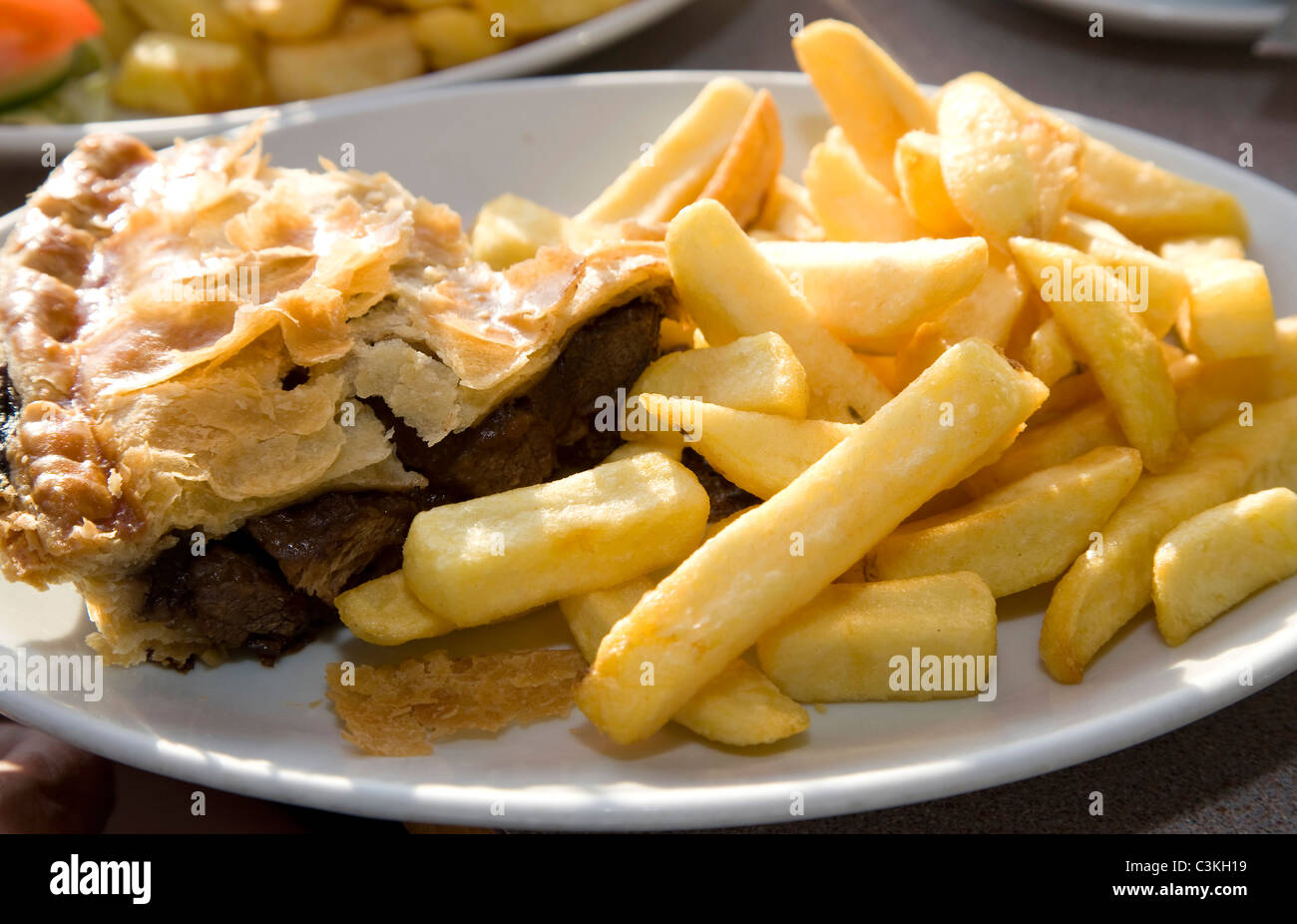 Steak pie chip shop hi-res stock photography and images - Alamy