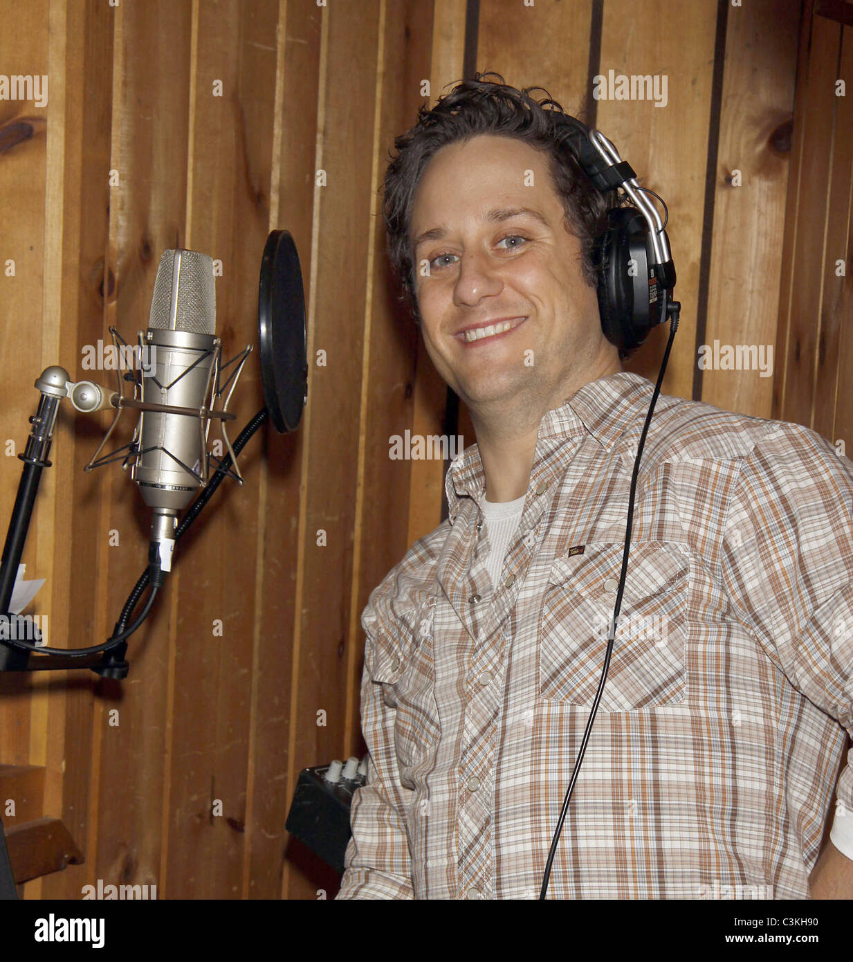 Christopher Fitzgerald participates in a recording session with the ...