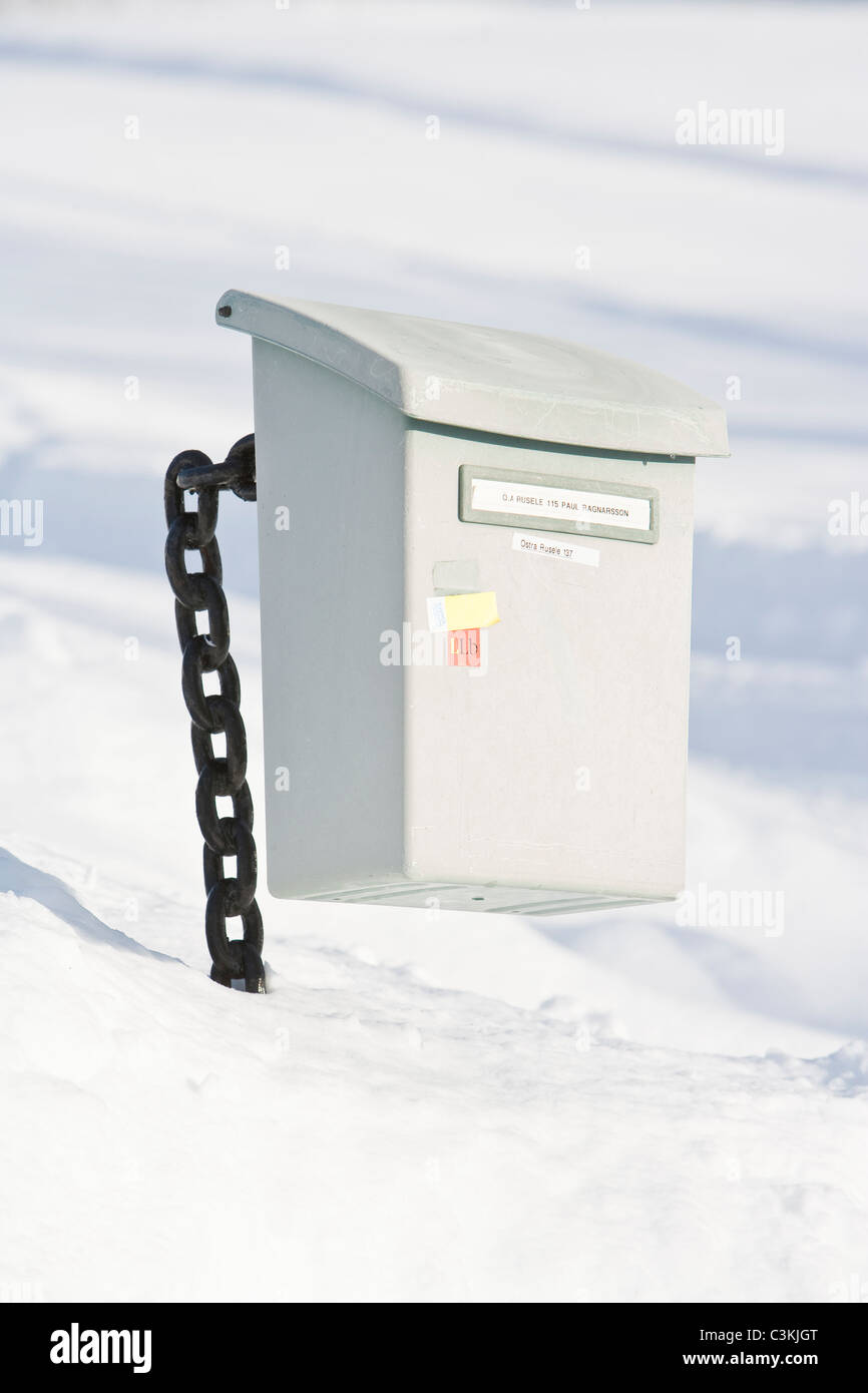 A letterbox, Sweden Stock Photo - Alamy