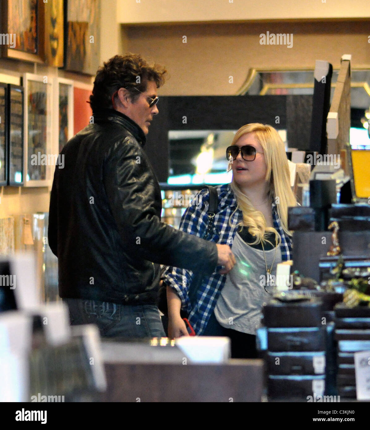 David Hasselhoff and daughter Hayley Hasselhoff shop at Z Gallerie in ...
