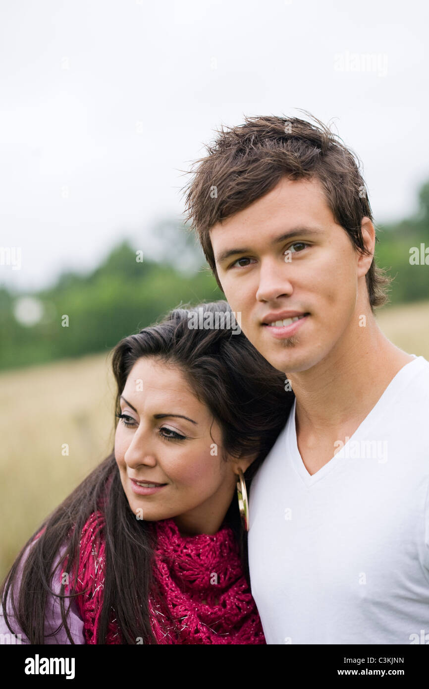 Portrait of mid adult couple Stock Photo - Alamy