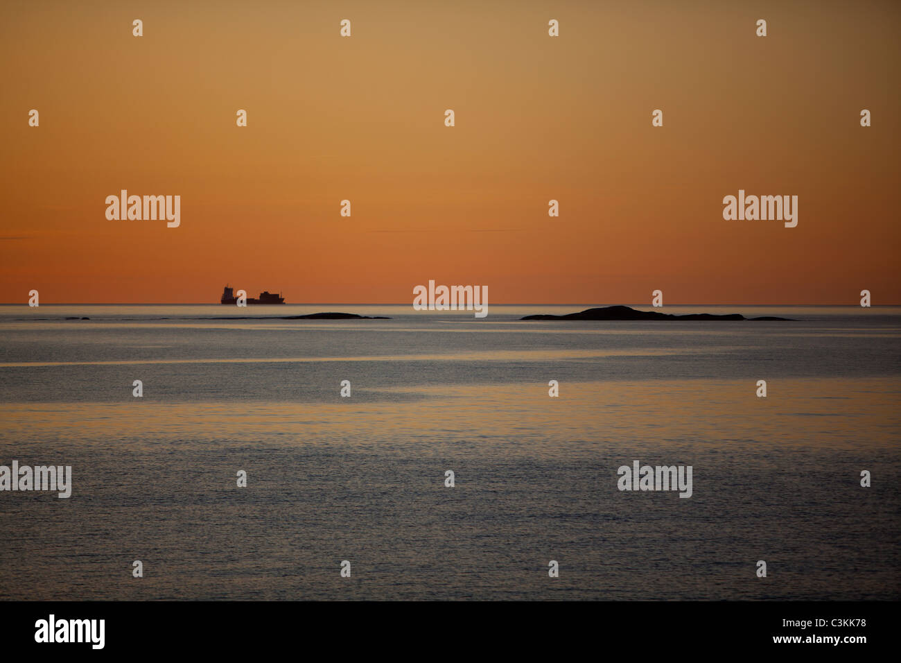 Seascape at sunset Stock Photo - Alamy