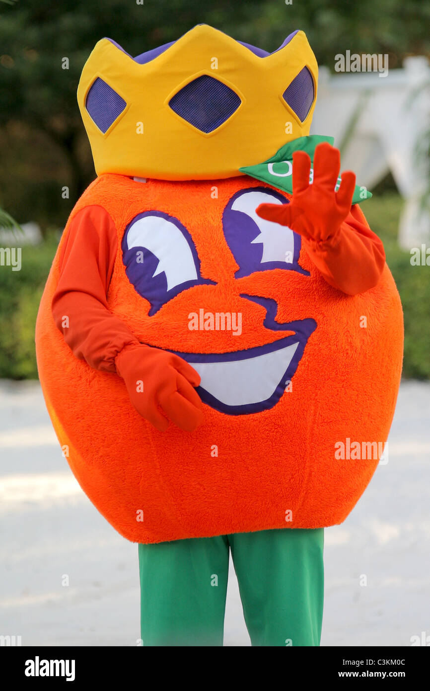 Orange Bowl mascot Obie Orange Bowl Press Conference held at the ...