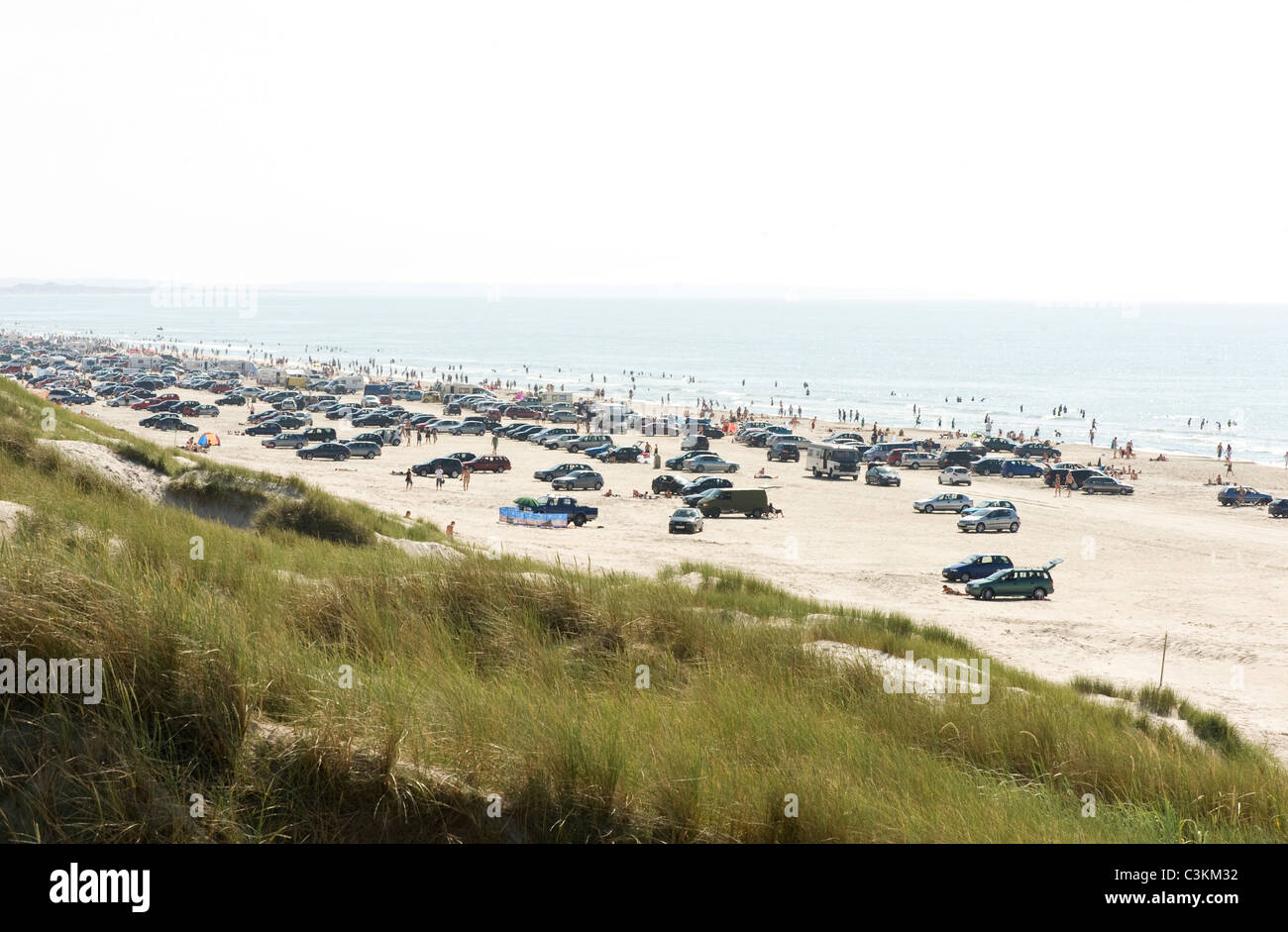 Cars parked on beach Stock Photo - Alamy