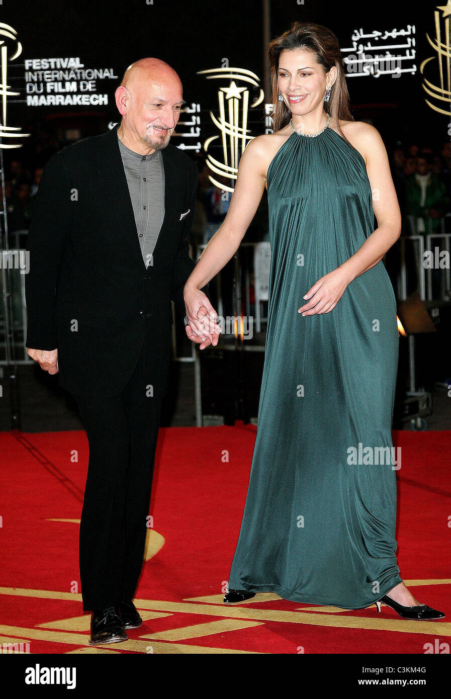 Sir Ben Kingsley and wife Daniela Lavender 9th Marrakech International ...