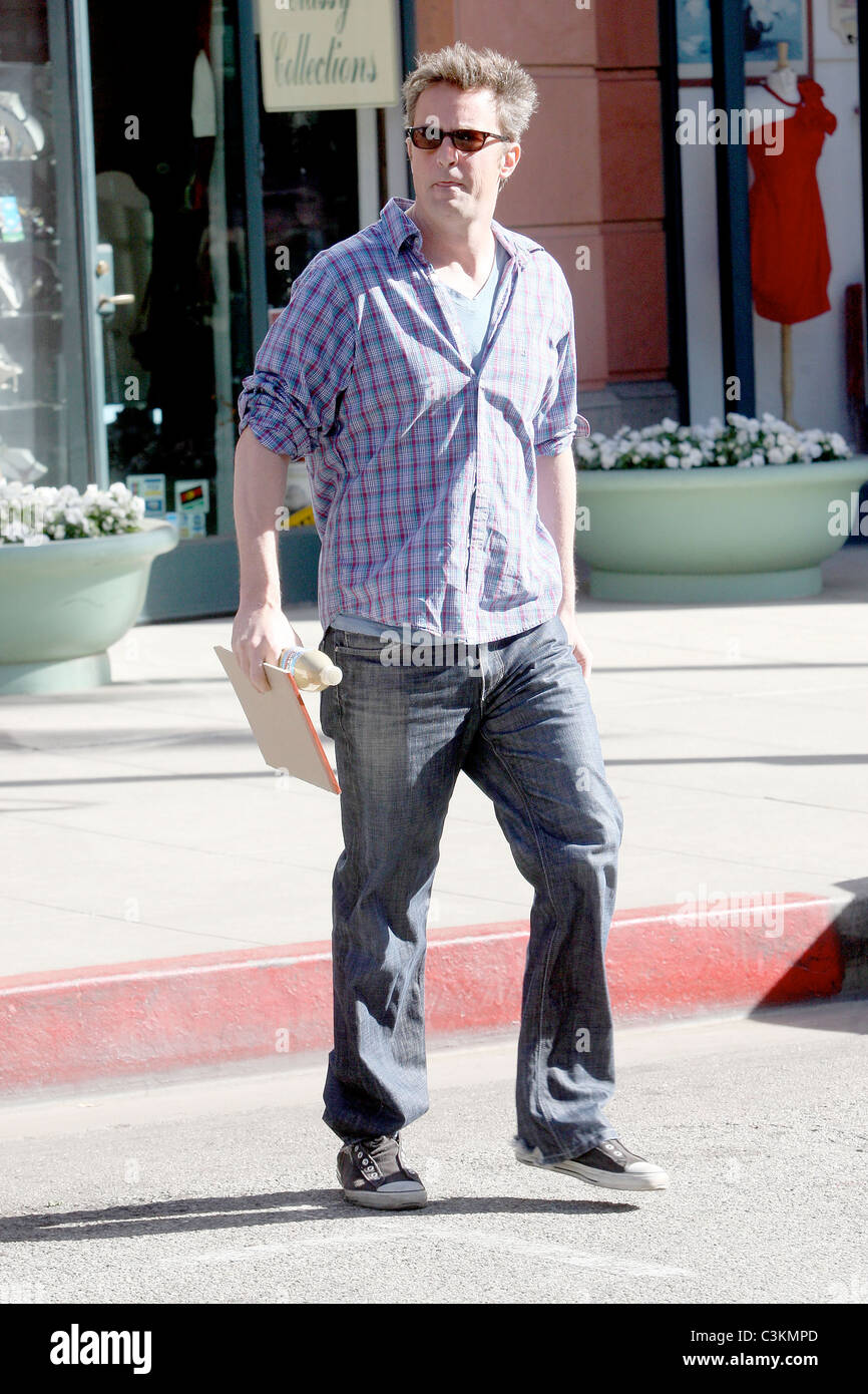 Matthew Perry holding a notebook while out and about in Beverly Hills ...