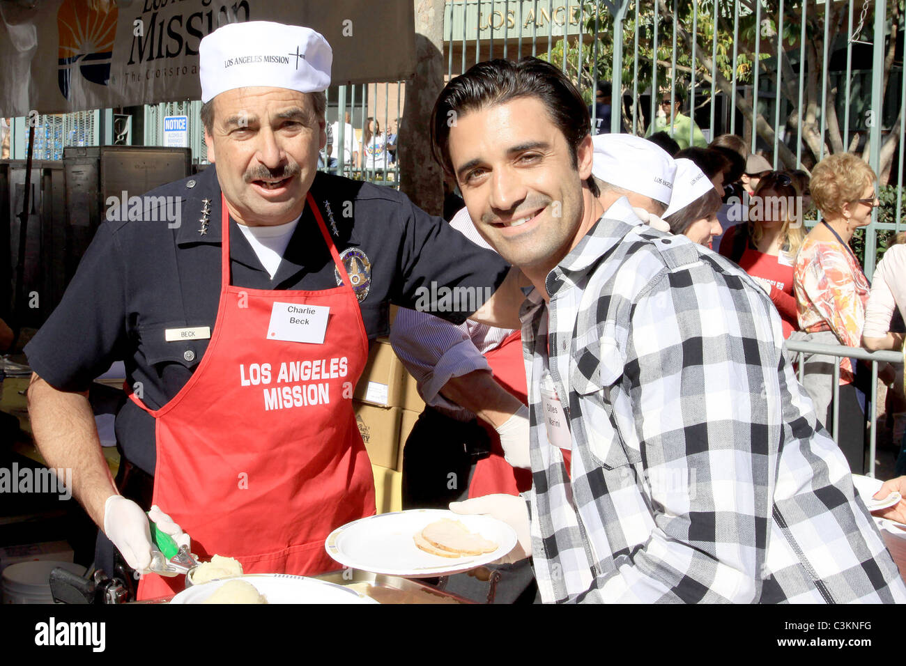 Los Angeles Police Chief Charles Beck and Gilles Marini Kirk Douglas ...
