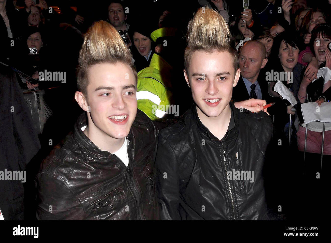 X Factor's John Grimes and Edward Grimes aka 'Jedward' arrive at RTE ...