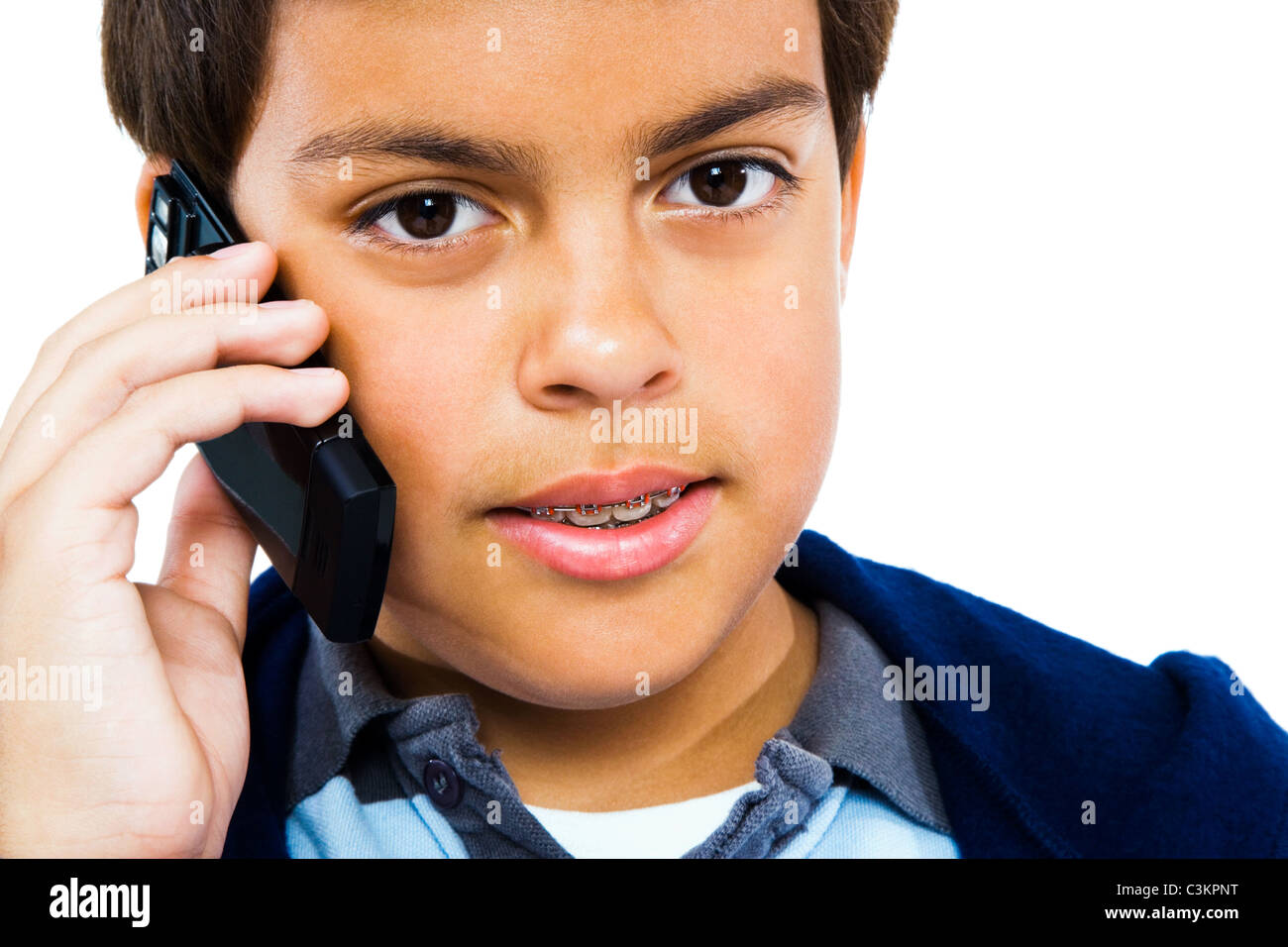 Tween boy isolated on white hi-res stock photography and images - Alamy
