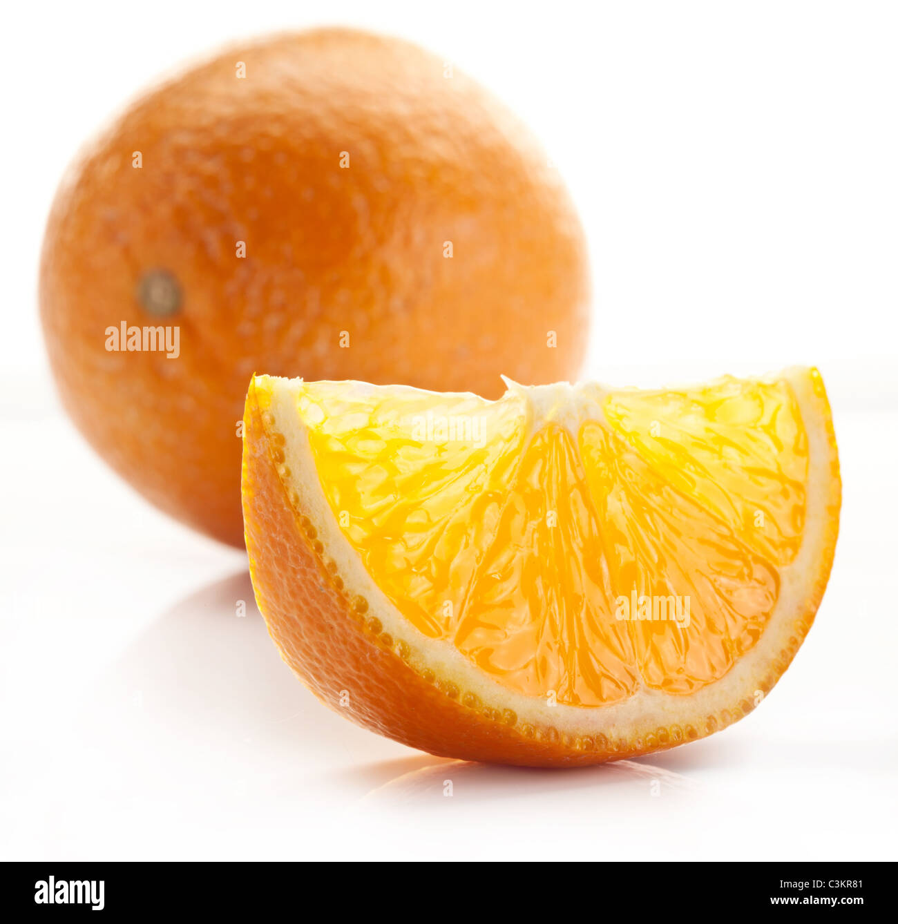Orange juice slice on Cut Out Stock Images & Pictures - Alamy