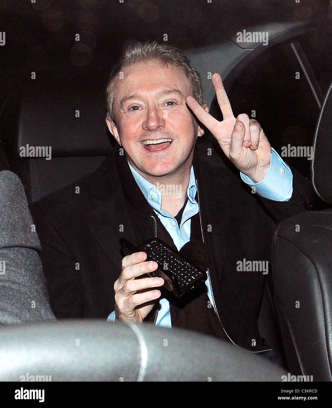 X Factor' judge Louis Walsh leaving the Fountain Studios after helping ...
