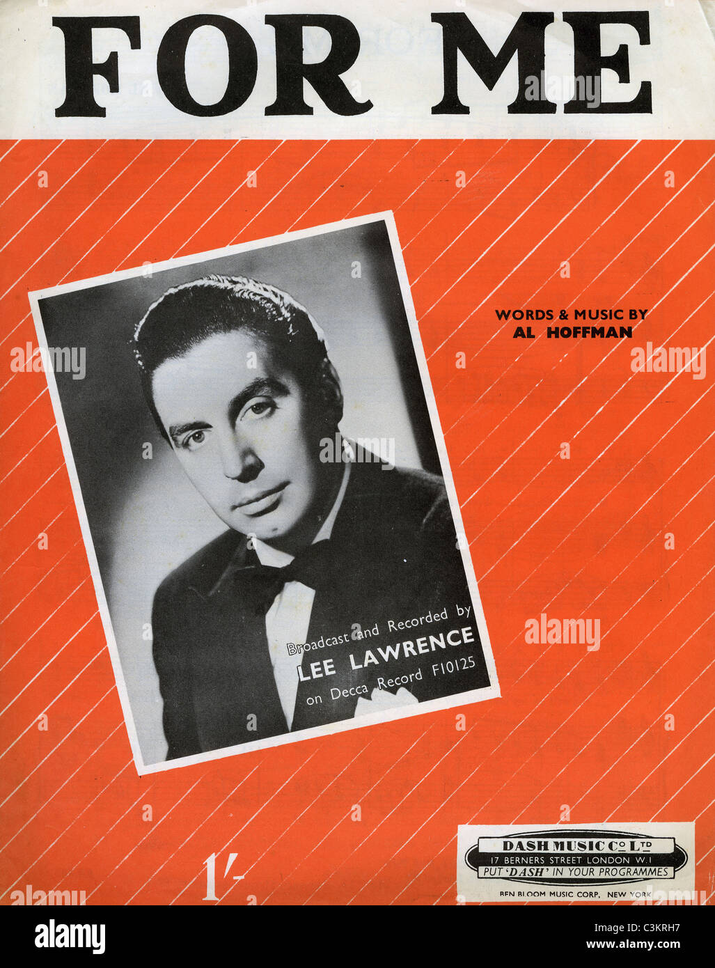 LEE LAWRENCE ( 1921-1961) UK pop singer Stock Photo - Alamy