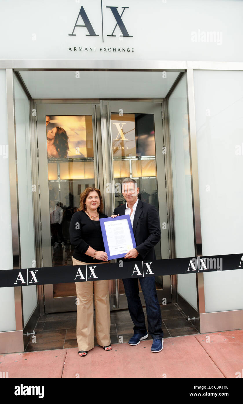 Miami Beach Vice-Mayor Deede Weithorn and Armani Exchange CEO Harlan ...