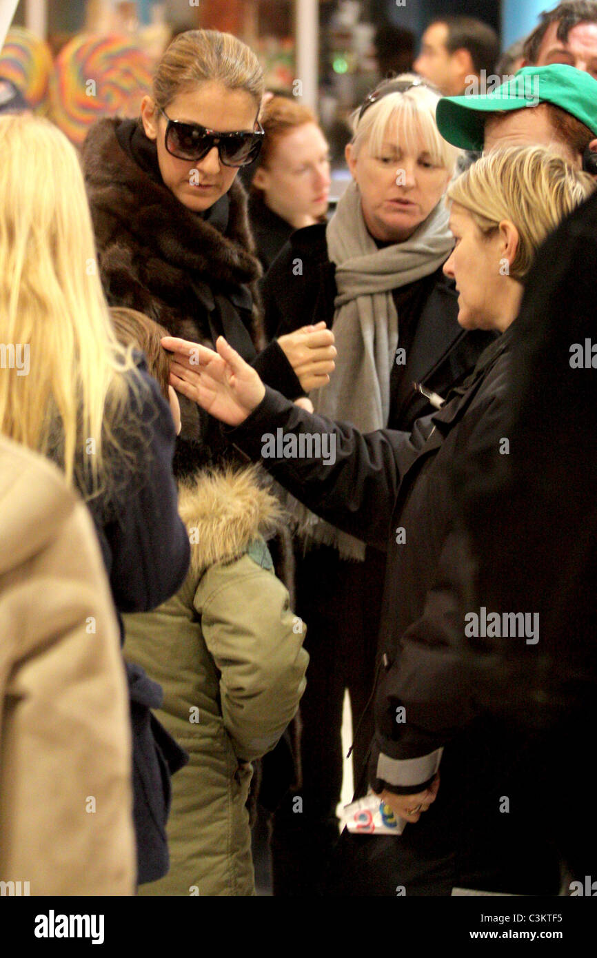 Celine Dion goes to Dylan's Candy Bar with her son New York City, USA ...
