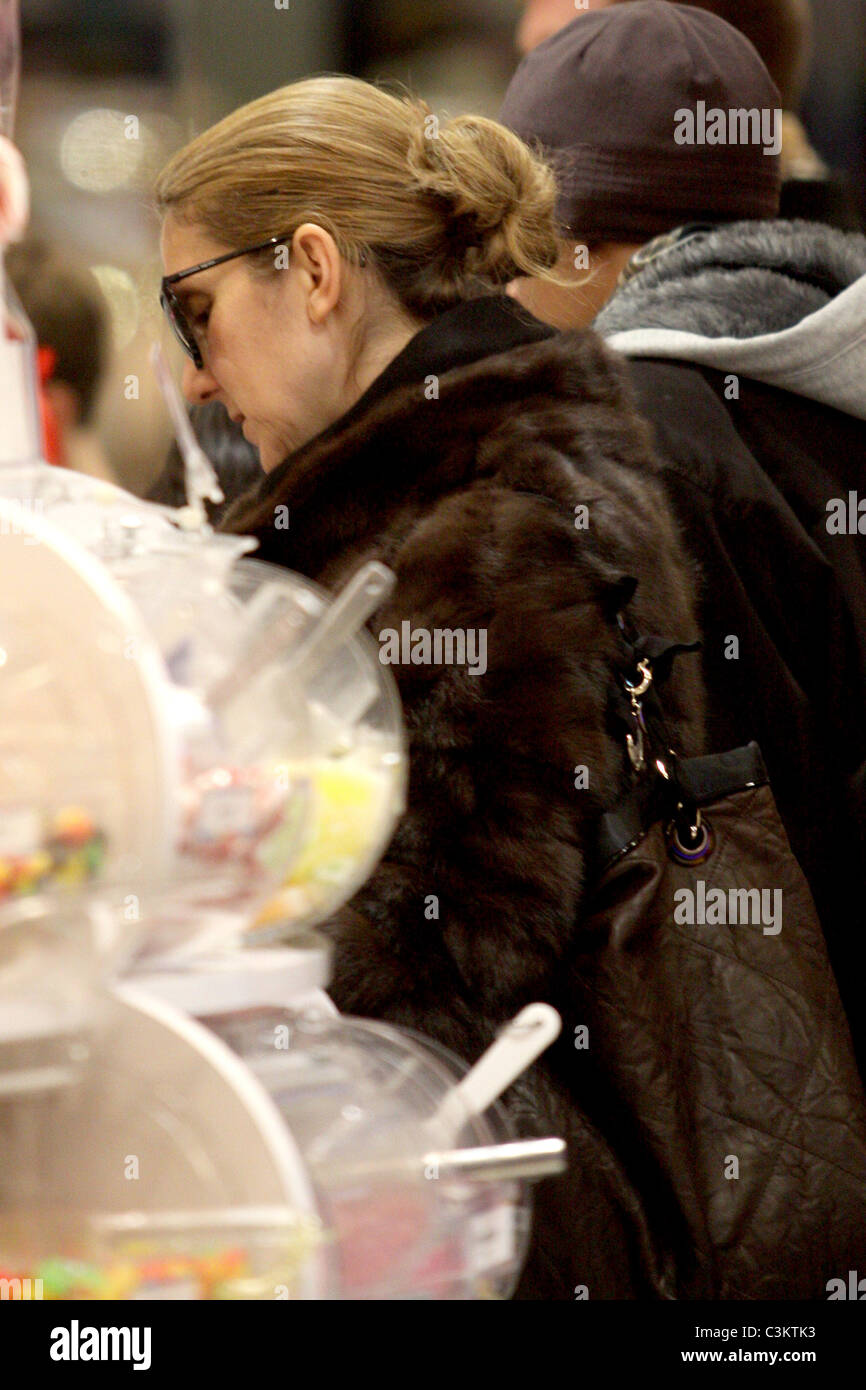 Celine Dion goes to Dylan's Candy Bar with her son New York City, USA ...