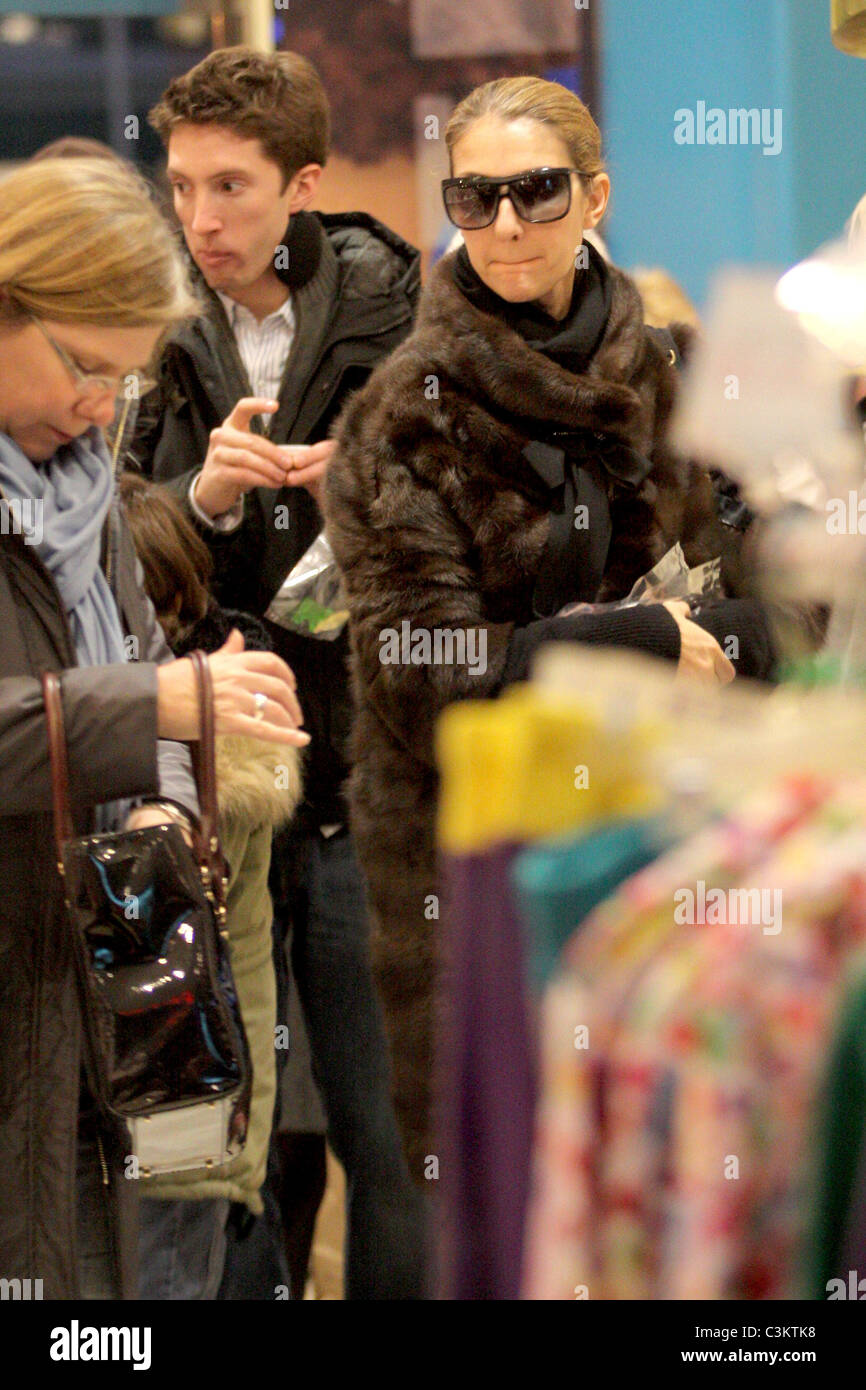 Celine Dion goes to Dylan's Candy Bar with her son New York City, USA ...