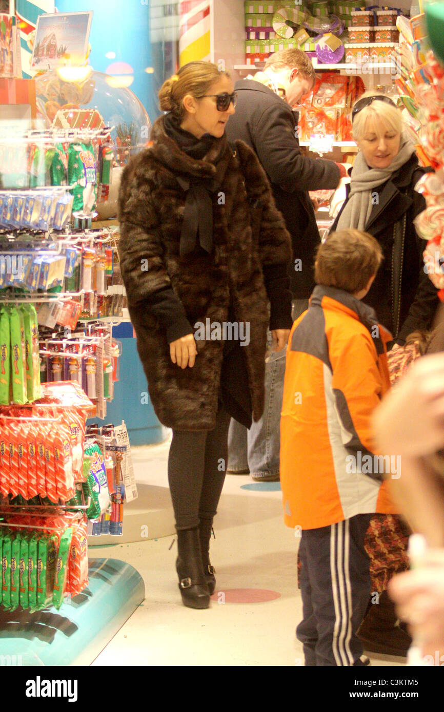 Celine Dion goes to Dylan's Candy Bar with her son New York City, USA ...