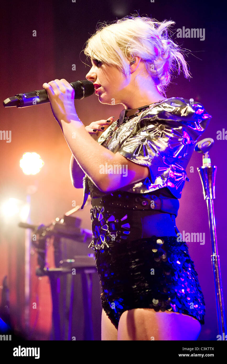 Little Boots performing live at the O2 Shepherd's Bush Empire London ...