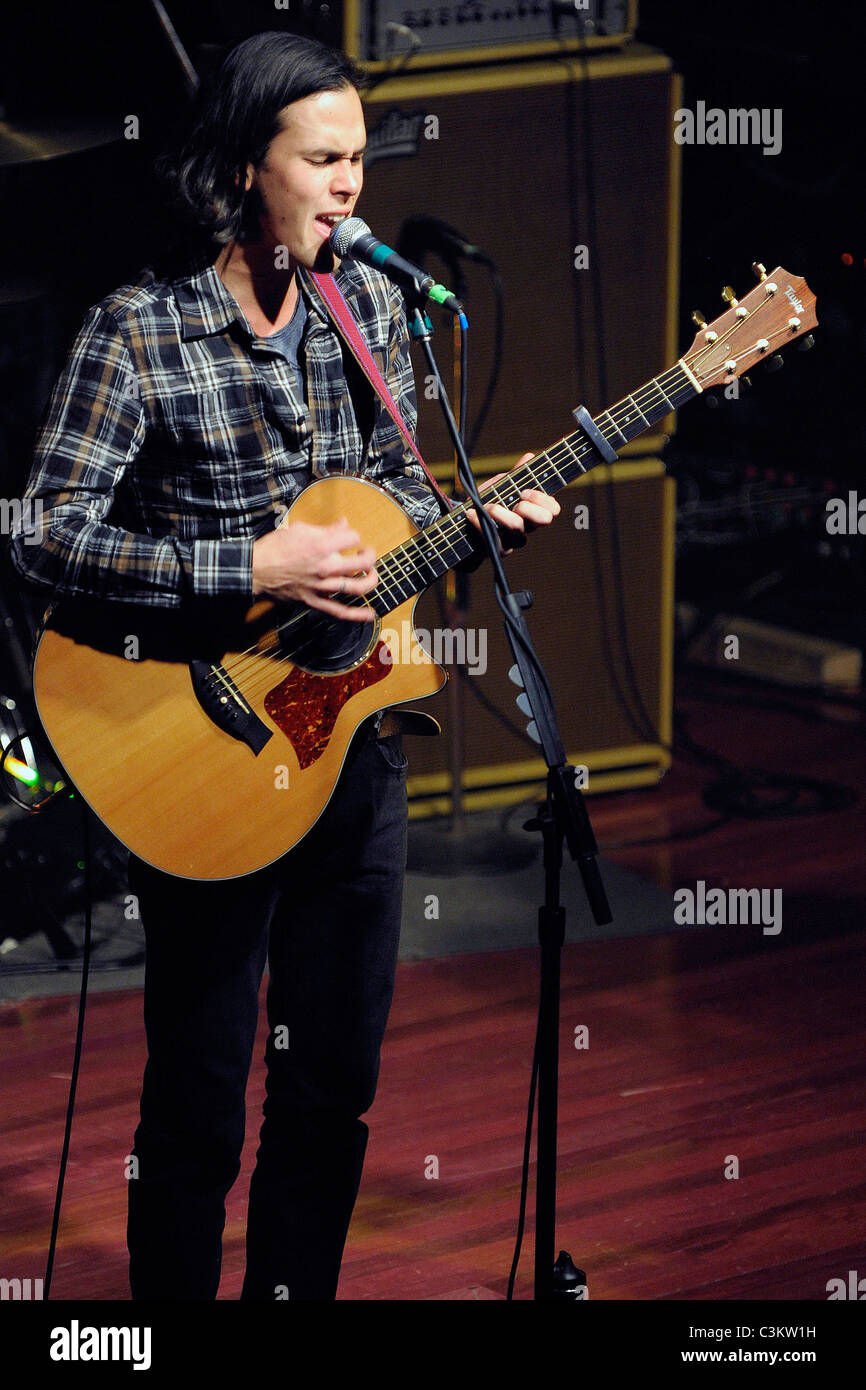 Justin Nozuka performing live on stage at The Mod Theatre Toronto ...